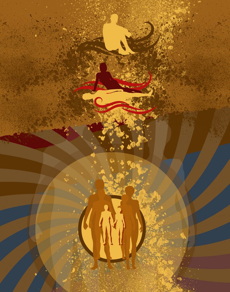 Genesis 1 The Creation of Adam and Eve Art Print